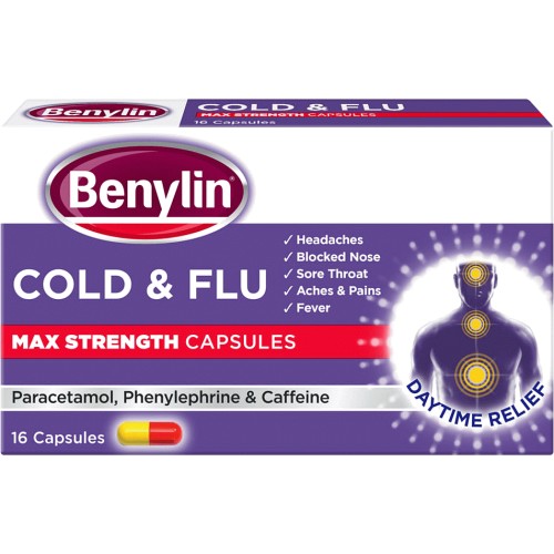 Benylin cold & flu 16 capsules – TheFoodBev